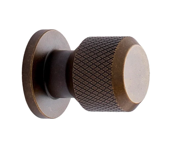 Furnipart Manor Knurled Round Knob Antique Brass - Debonair Joinery ...