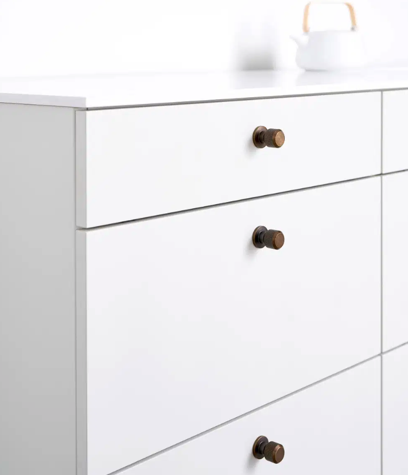 Furnipart Manor Knurled Round Knob Antique Brass - Debonair Joinery ...